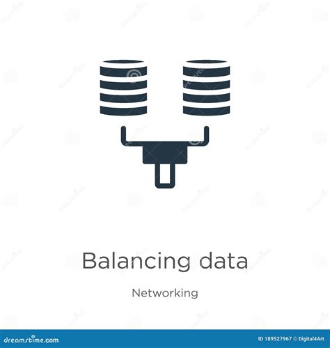 Balancing Data Icon Vector Trendy Flat Balancing Data Icon From