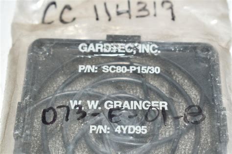 New Gardtec Sc80 P1530 80mm Sq Fan Filter Guard Assembly Plastic Pol