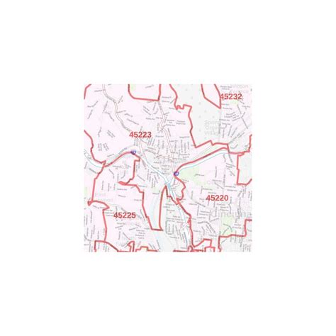 Buy Hamilton County Ohio Zip Codes 48 X 36 Paper Wall Map Online At