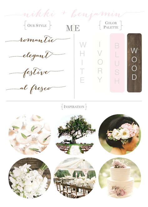 Mood Board From Moana Events Wedding Moodboard Inspiration