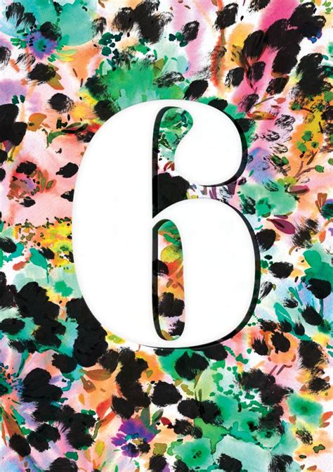 Pretty 6th Birthday Card For Her Floral Pattern Thortful