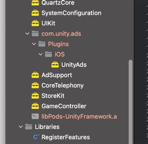 Unity Ads Framework Not Found Error With Xcode Build Unity Engine