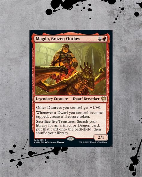 Magda Brazen Outlaw Commander Deck Magic The Gathering Dwarves