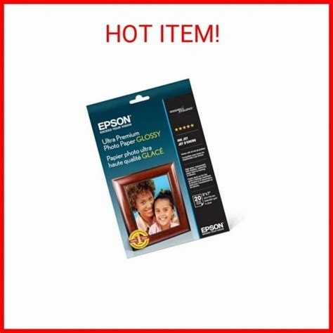 Vigor Epson Ultra Premium Photo Paper Glossy 5x7 Inches 20 Sheets