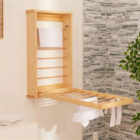 Wall Mounted Drying Rack Woolite 24 In W X 512 In H Collapsible