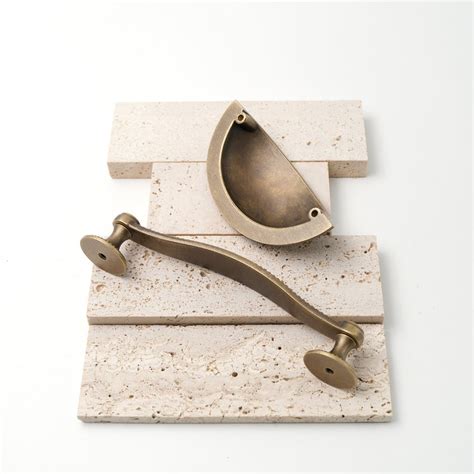 Antique Brass Kitchen Pulls Antique Brass Cabinet Knobs Antique Brass Cup Pulls Vintage Brass