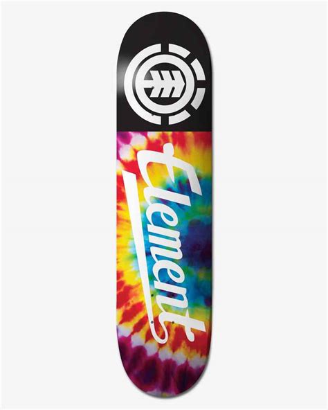 Element Tye Dye Script Skate Deck 8 Inch Skate Decks Sequence