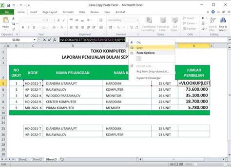 Belajar Cara Copy Paste Di Excel Dengan Mudah Betantt