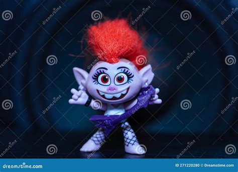 Queen Barb Rock Troll From Trolls World Tour Movie Editorial Image