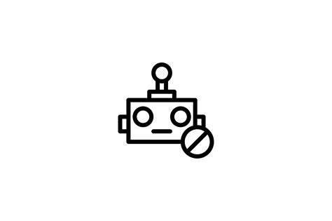 Artificial Intelligence Outline Icon Robot Graphic By Alvianugrah Creative Fabrica