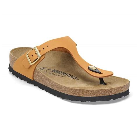 Gizeh Nubuck Leather In Color Burnt Orange Birkenstock Malaysia