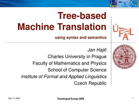 PPT Tree Based Machine Translation Using Syntax And Semantics