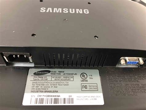 Samsung Syncmaster 733nw 17 Widescreen Lcd C Detalhe