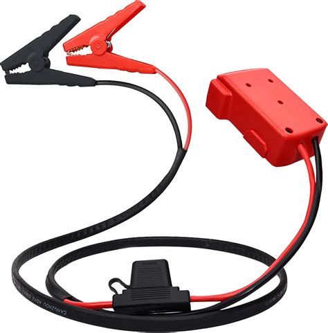 Amazon.com: Jump Starter Cables for Milwaukee M18 Battery Adapter with Safe Fuses with 8AWG 6 ...