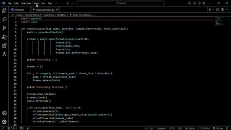 Video Saanthosh C On Linkedin Python Audiorecording Programming Linkedinpost Techskills