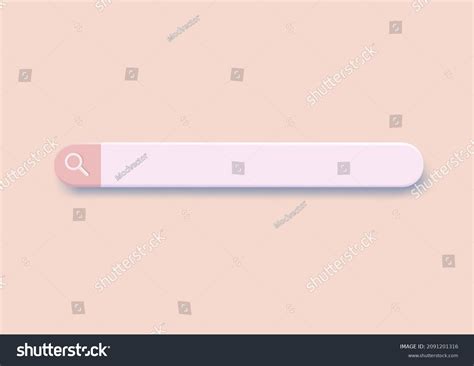 3d Search Bar Browser Button Website Stock Vector Royalty Free 2091201316 Shutterstock