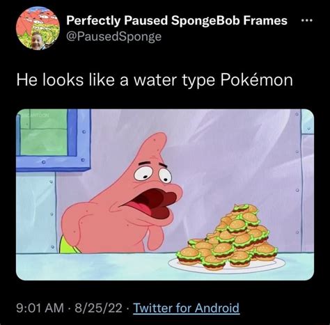 Perfectly Paused Spongebob Frames Pausedsponge He Looks Like A Water