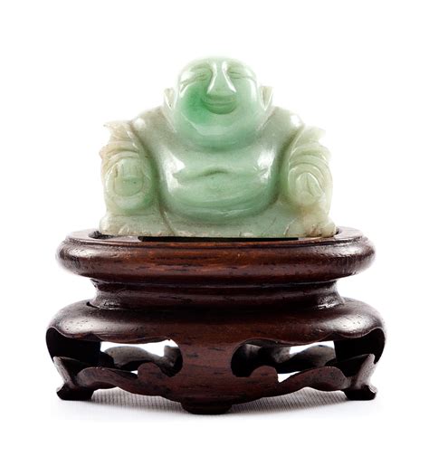 Green Jade Buddha Statue Gkekas Antiques Works Of Art