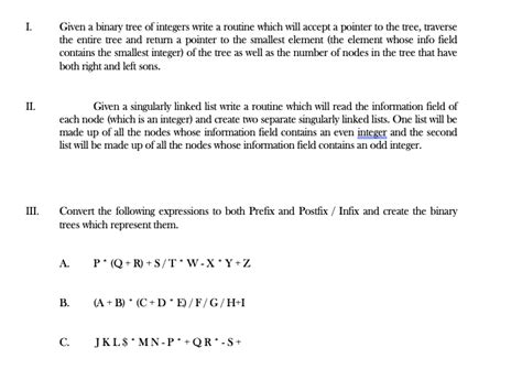 Solved I Given A Binary Tree Of Integers Write A Routine