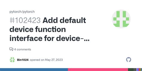 Add Default Device Function Interface For Device Aware Apis · Issue