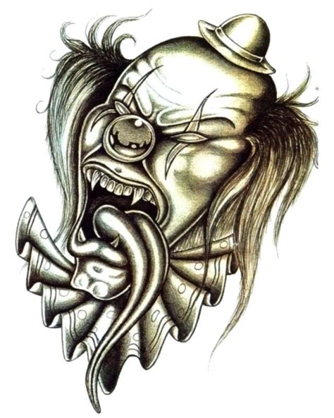 Evil Clown Tattoo Drawings Forearm Tattoo Ideas