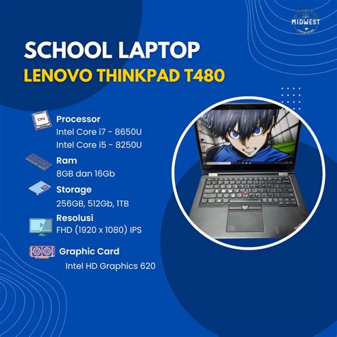 Jual Lenovo Thinkpad T480 Intel Core I5 I7 Gen 8 Laptop Sekolah Mulus Shopee Indonesia