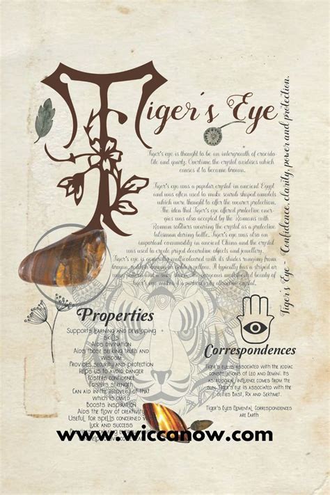 Tigers Eye Witchcraft Tiger Eye Wing Meaning Tigers Eye Healing