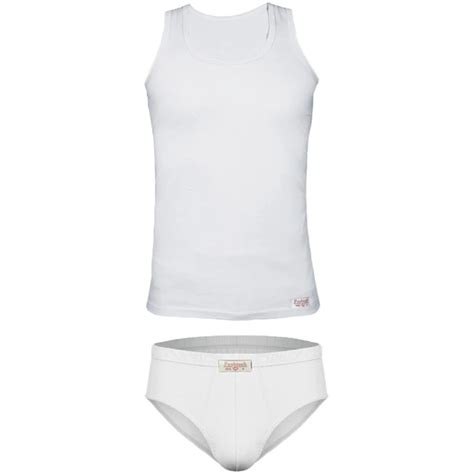 خرید و قیمت ست شورت و زیرپوش مردانه رکابی اسلیپ رنگ سفید ترب