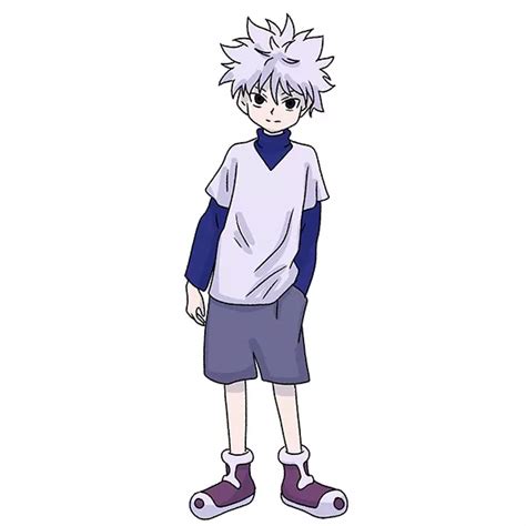 How To Draw Killua Easy Drawing Art