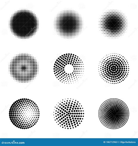 Radial Halftone Pattern Vector Gradient Background