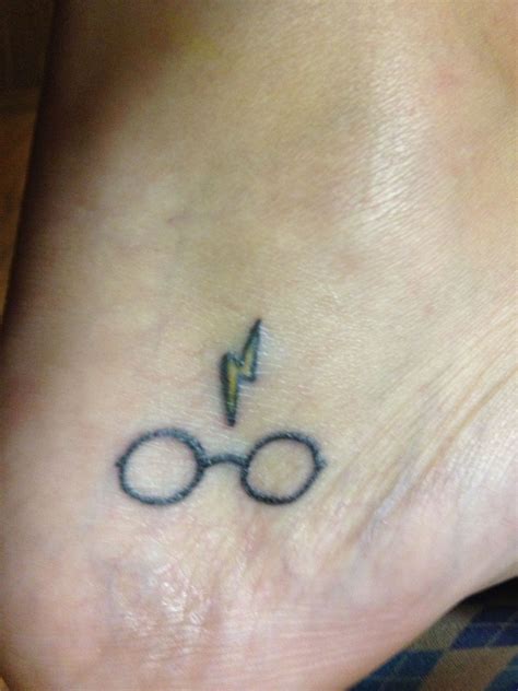 Harry Potter Lightning Bolt Tattoo Foot