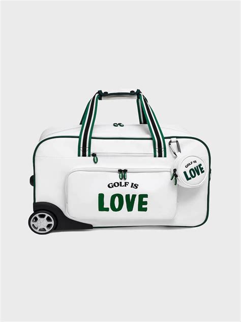 Goxo Golf Is Love Trolley Boston Bag White Boston Bag Bags White Bag