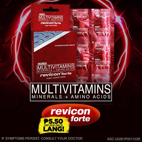 Revicon Multivitamins For Muscle Strength And Stamina Unilab