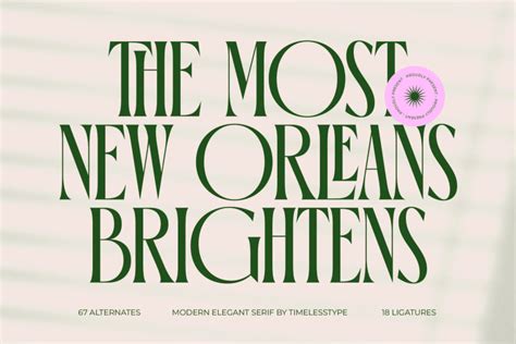 Orleans Brightens Font Befonts