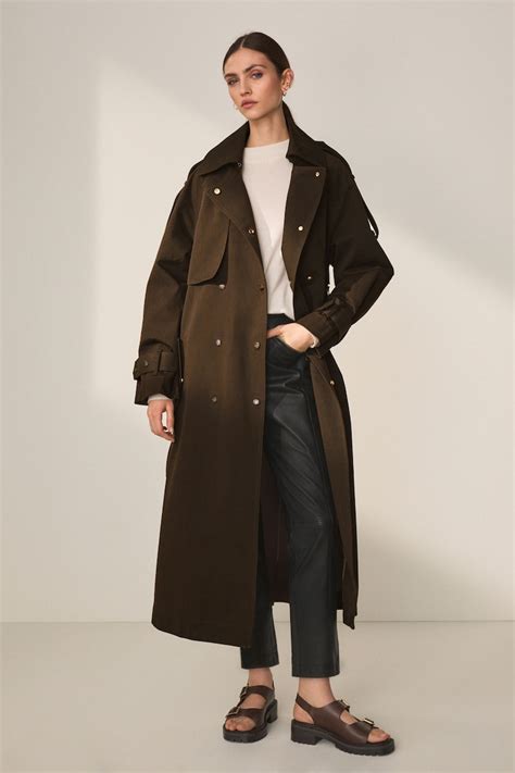 Buy Chocolate Brown Premium Trench Coat From The Next Uk Online Shop