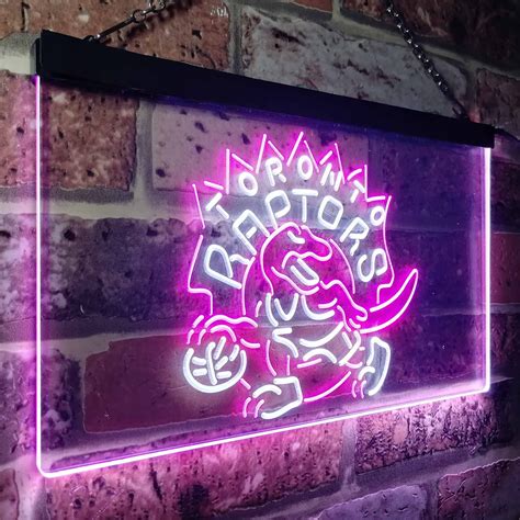 Toronto Raptors Nba Led Sign Home Bar Decor Lynseriess