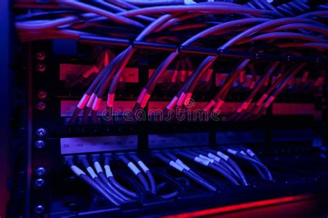 Structured Network Cabling System In Data Center Stock Image Image Of