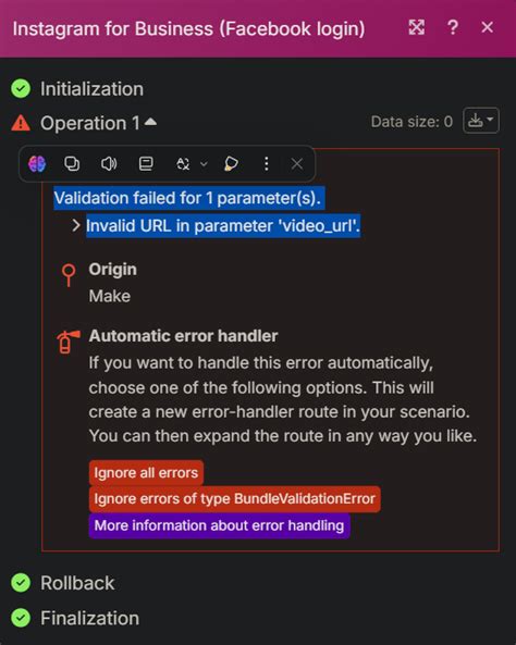 Validation Failed For 1 Parameters Invalid Url In Parameter Video