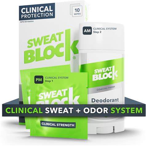 Sweatblock Excessive Sweat And Odor Bundle Clinical Strength