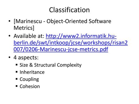 Object Oriented Metrics - ppt download