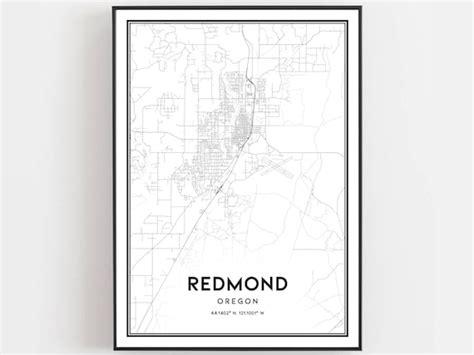 Redmond City Oregon Map