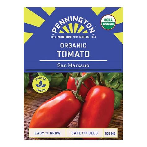 Pennington Organic Tomato San Marzano Fruit Seed 1411 The Home Depot