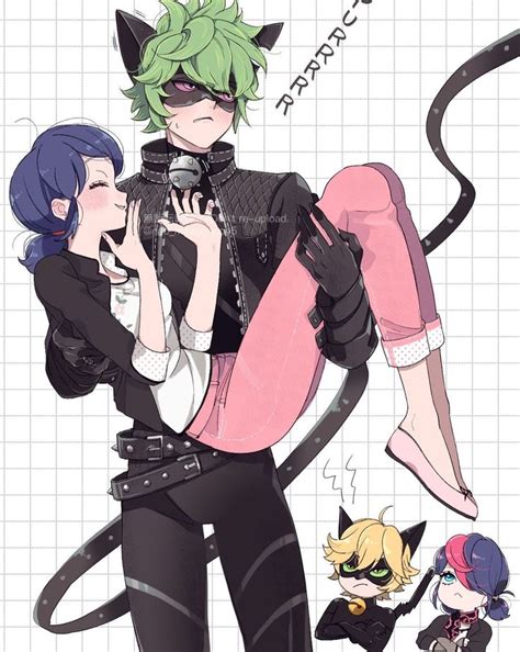 Mister Bug X Lady Noir Plagg Fanart Miraculous Ladybug Fan Art Chat