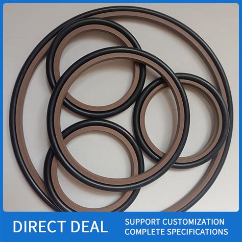Piston Seals With Ptfe Slide Rings Combined Holes Bonded Shaft Seal