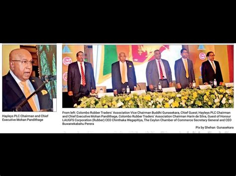 Hayleys Chief Mohan Pandithage Outlines Strategic Vision For Rubber