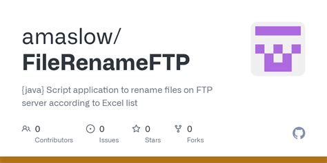 Github Amaslowfilerenameftp Java Script Application To Rename