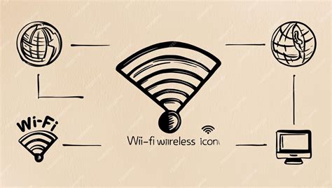 A Collection Of Wifi Symbols And Icons Representing Connectivity Premium Ai Generated Image