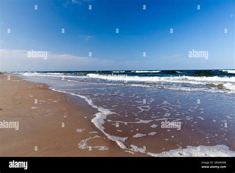 The Undulating Surface Of The Sea During A Strong Wind The Summer