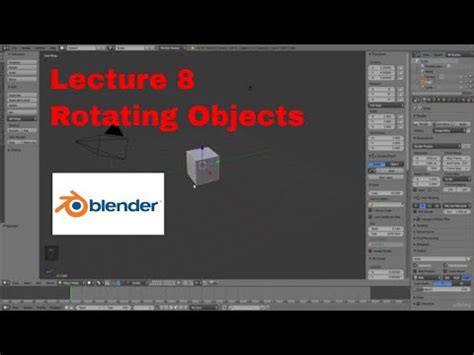 How To Rotate Objects In Blender Tutorials Lecture L Rotating Objects