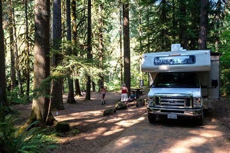 Paradise Campground Willamette National Forest Blue River Oregon Womo Abenteuer